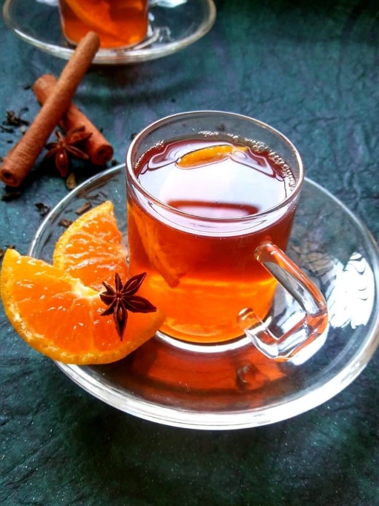 Orange Tea Recipe - Spoons Of Flavor