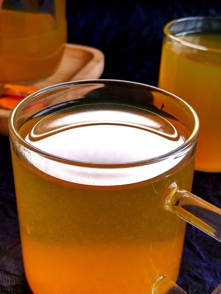 How to make Turmeric Tea with fresh turmeric root - Spoons Of Flavor