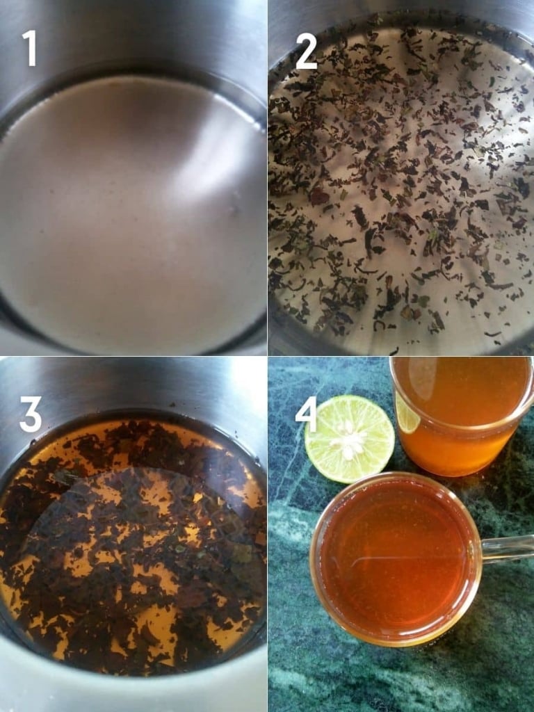 How to make Lemon Tea at home - Spoons Of Flavor