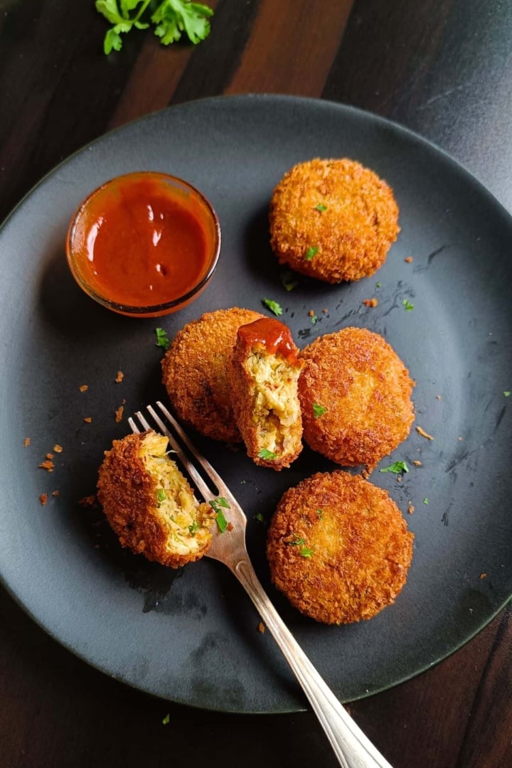 Chicken and Potato Cutlets - Spoons Of Flavor