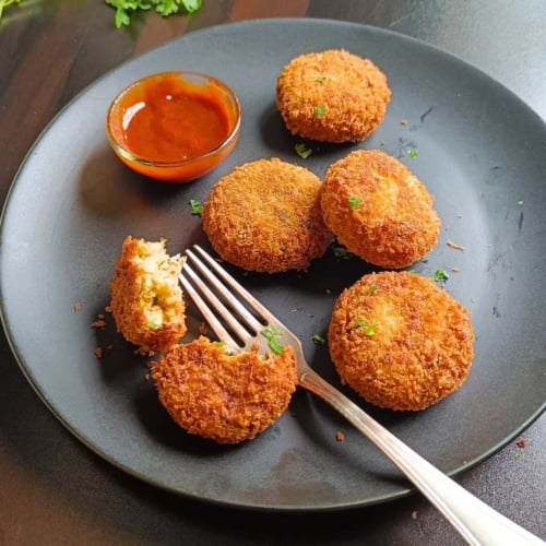Chicken and Potato Cutlets - Spoons Of Flavor